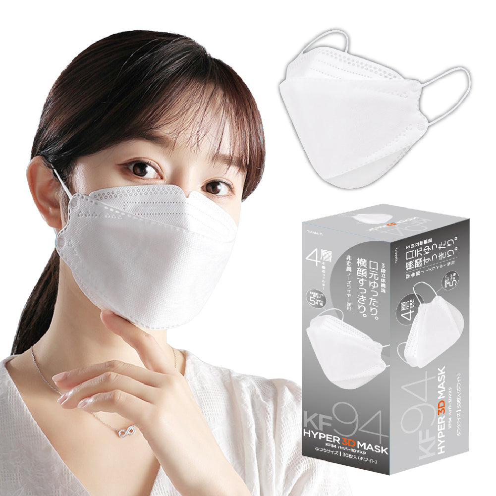 KF94ハイパー3Dマスク（ホワイト）30枚入 – TOAmart オンラインショップ
